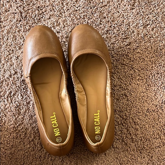 No Call | Shoes | 1m Brown Ballet Flats | Poshmark